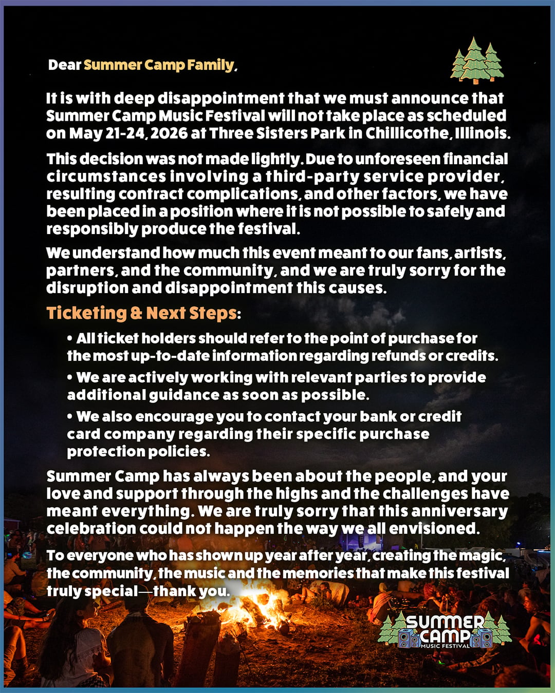 Summer Camp Music Festival 2026 | Music Festival Wizard