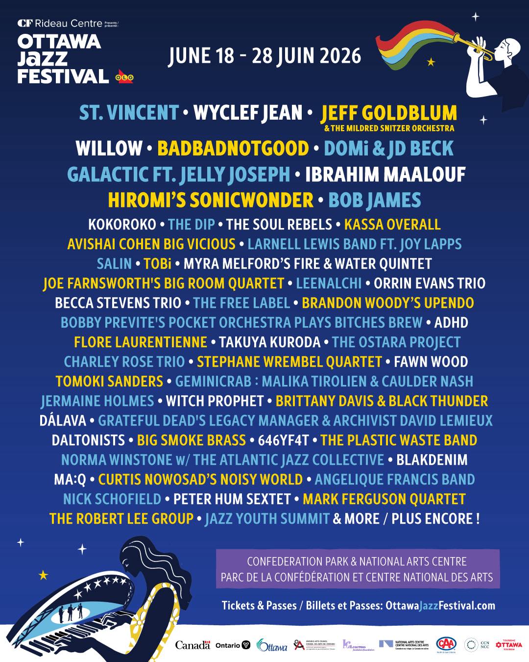 Ottawa Jazz Festival 2026 | Music Festival Wizard