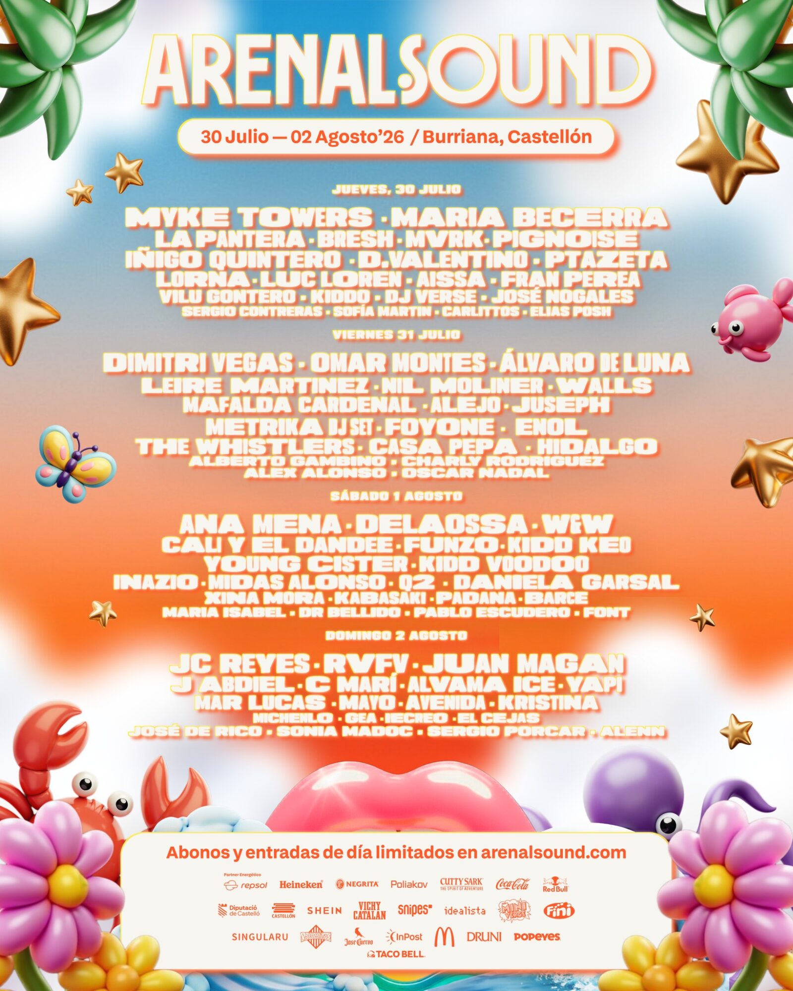 Arenal Sound 2026 | Music Festival Wizard