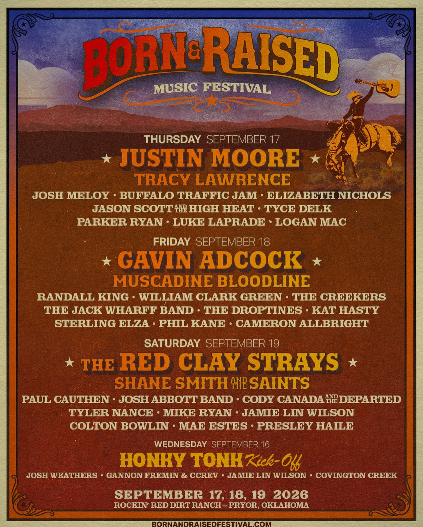 Born And Raised Festival 2026 | Music Festival Wizard