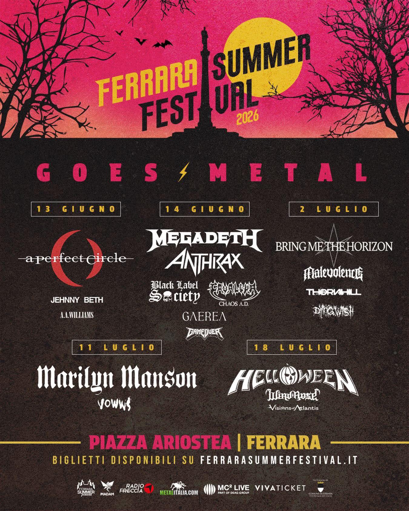 Marilyn Manson Tour Dates 2026-2027 | Music Festival Wizard