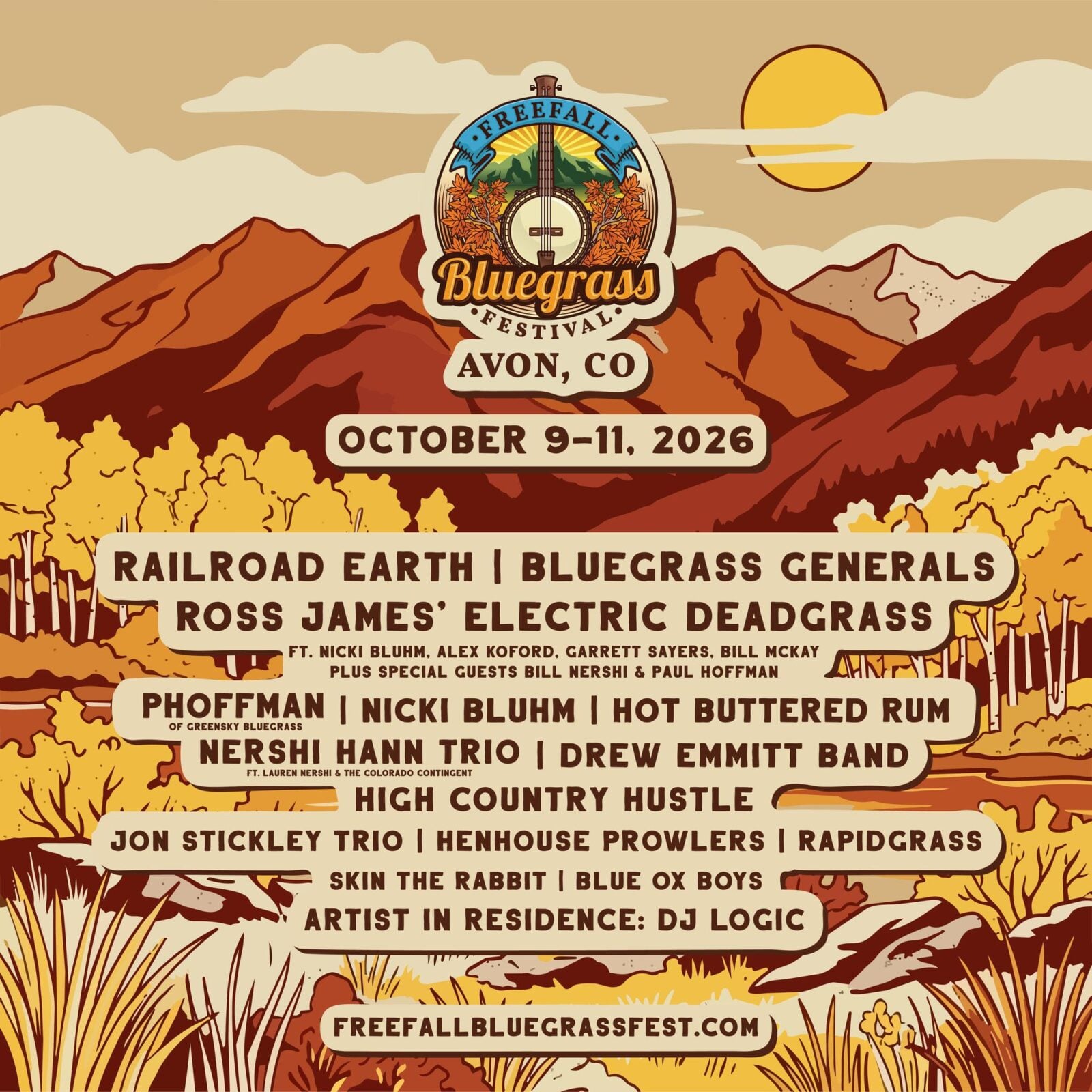 FreeFall Bluegrass Festival 2026 | Music Festival Wizard