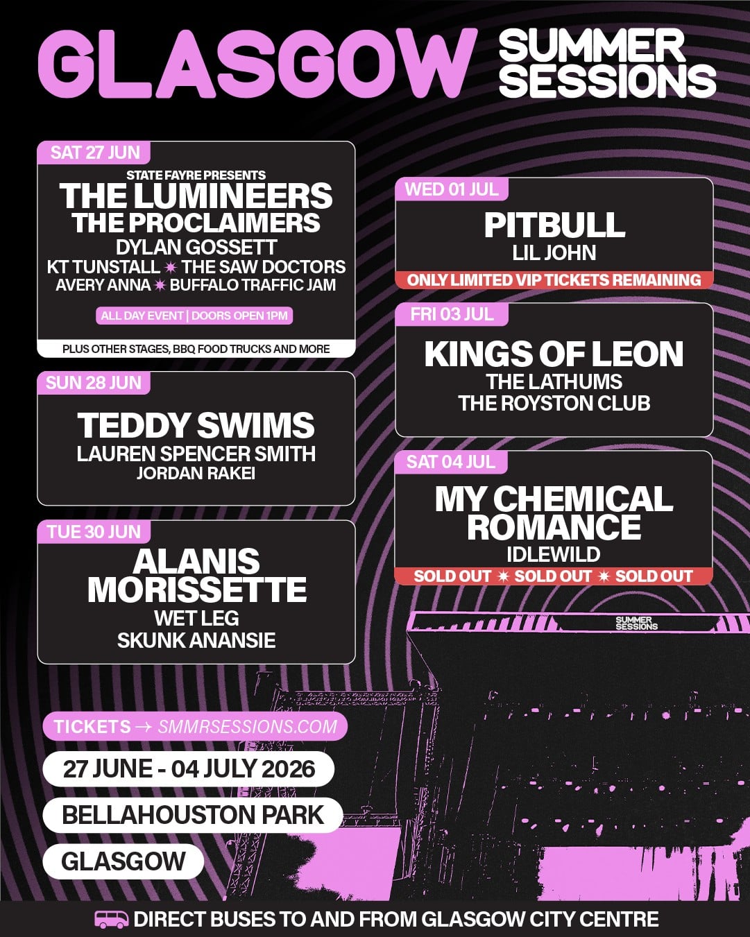 Glasgow Summer Sessions 2026 | Music Festival Wizard